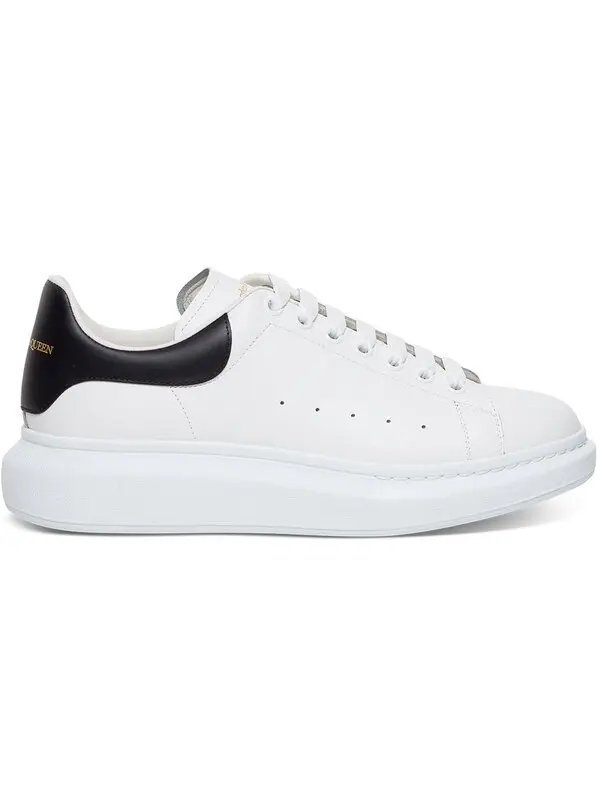 Alexander McQueen And Black Leather Oversize Sneakers - White