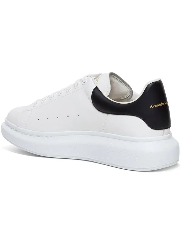 Alexander McQueen And Black Leather Oversize Sneakers - White