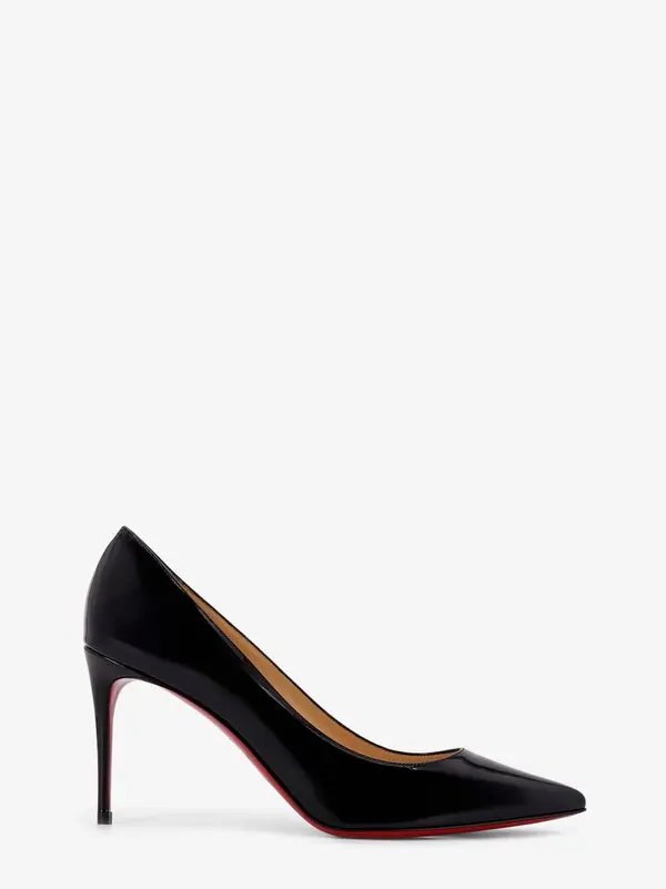 CHRISTIAN LOUBOUTIN Kate Patent Leather Decollete - Black