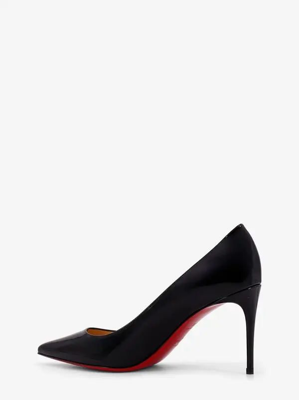 CHRISTIAN LOUBOUTIN Kate Patent Leather Decollete Pumps - Black