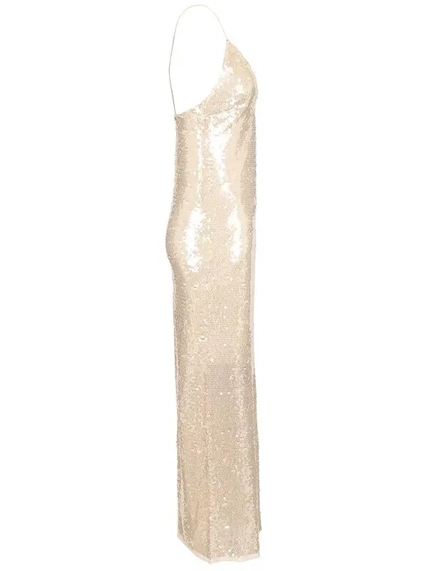 FORTE_FORTE Liquid Sequins Slip Dress