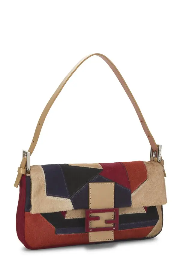 Fendi Multicolor Pony Hair Baguette