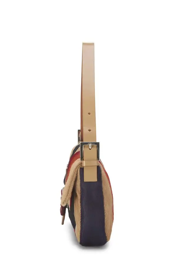Fendi Multicolor Pony Hair Baguette