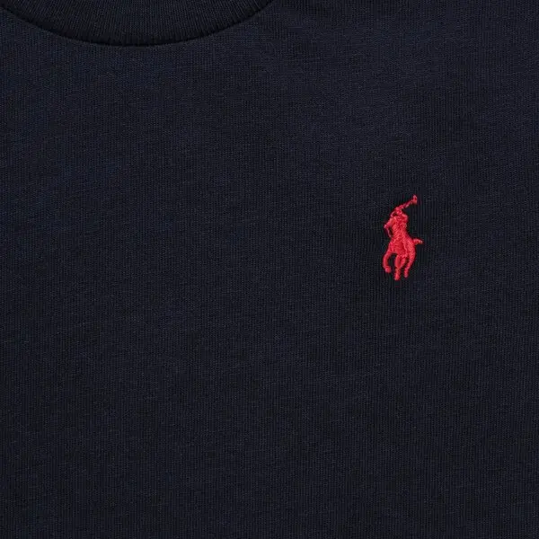 Polo Ralph Lauren Crew-neck Cotton T-shirt With Embroidered Logo - Blue