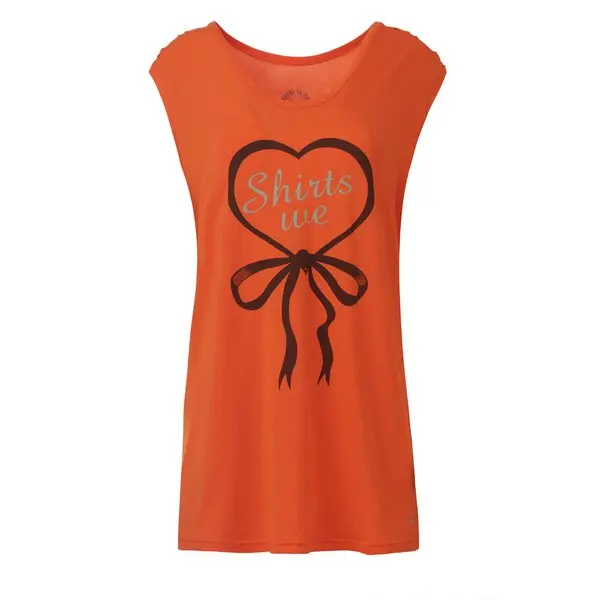 CONQUISTA Oversize Print Tee - Orange