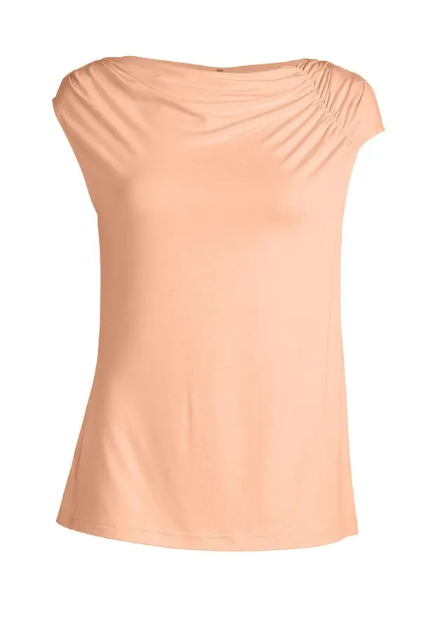 CONQUISTA Sleeveless Asymmetrical Top - Orange