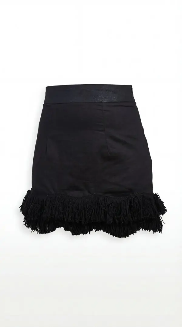 MUDA CLOTHING FZ LLC Whip Linen Skirt - Black