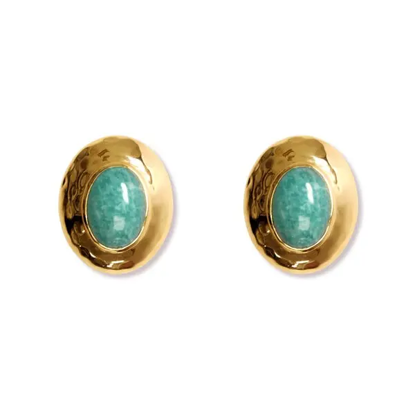 Argento Vivo Palma Studs - Gold