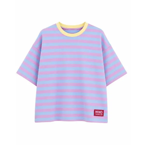 Mind Traveler Nunu Lilac And Sky Blue T-shirt - Purple