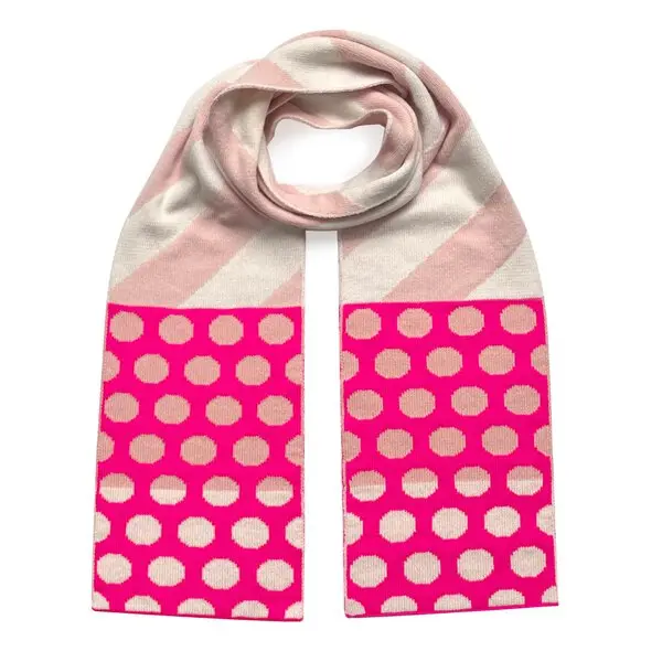 INGMARSON Stripes & Circles Wool & Cashmere Scarf