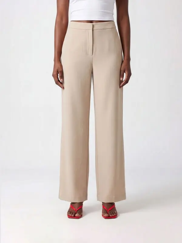 PAROSH Mid-rise Straight-leg Cady Trousers P. A.r. O.s. H - Beige