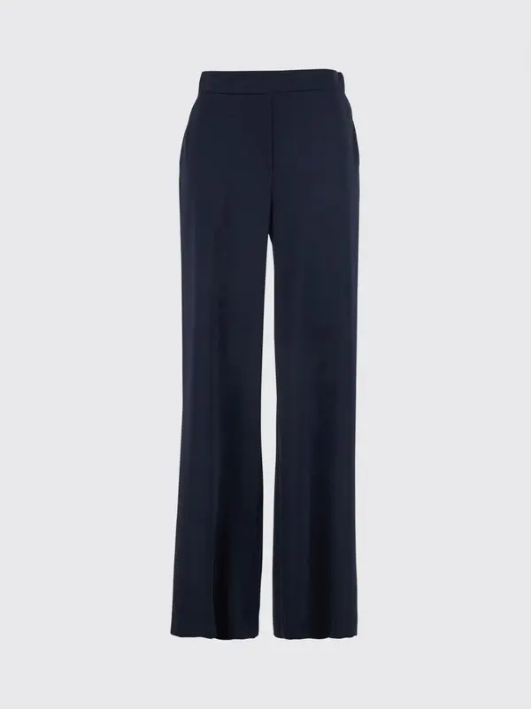 PAROSH P.a.r.o.s.h. Mid-rise Cady Straight-leg Trousers - Blue