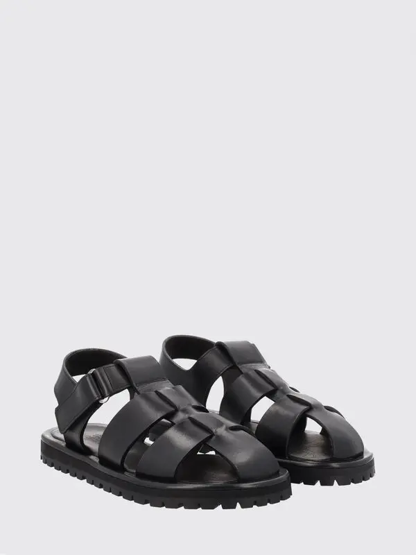 Studio Nicholson Sandom Calfskin Fisherman Sandals With Serrated Sole