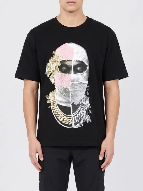 IH NOM UH NIT Printed Cotton T-shirt - Black