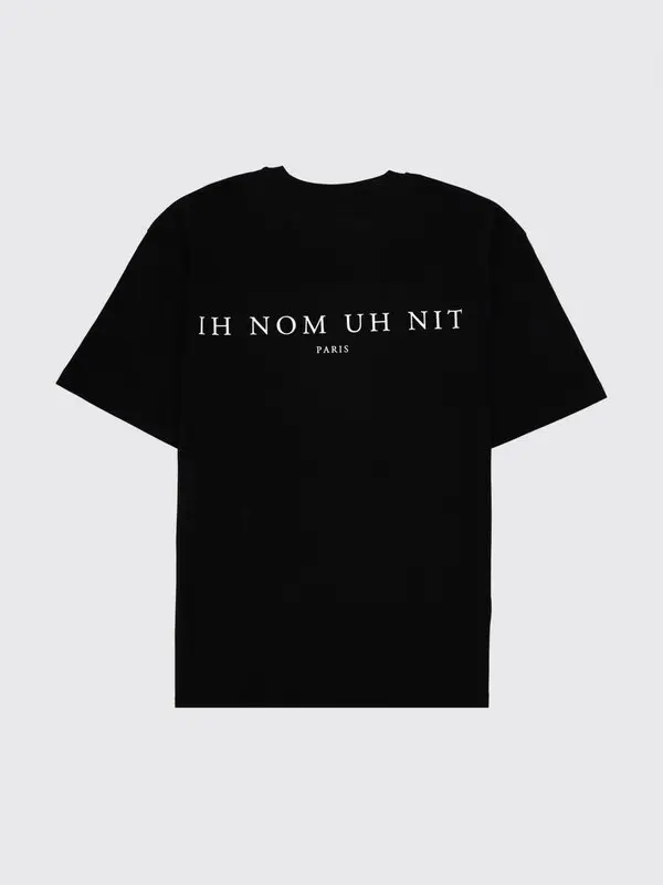 IH NOM UH NIT Printed Cotton T-shirt - Black