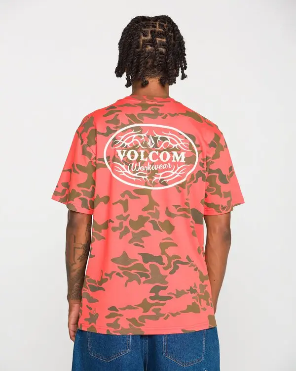 Volcom Safety Workwear Short Sleeve Tee - Tangerine