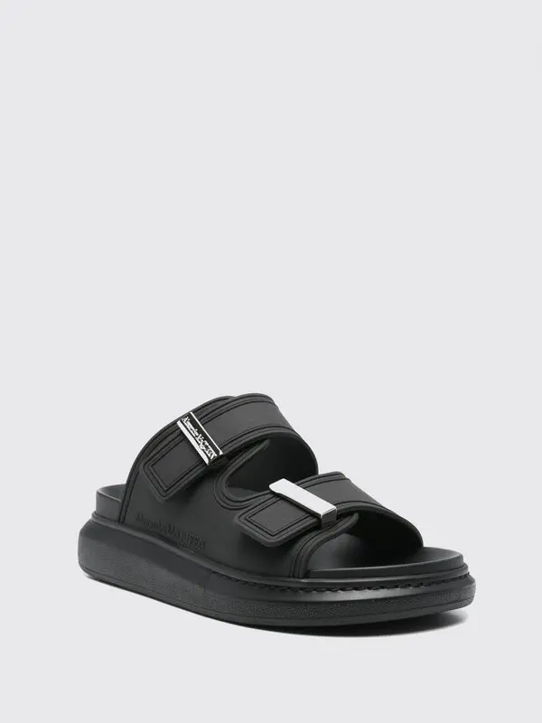 Alexander McQueen Double Strap Rubber Sandals