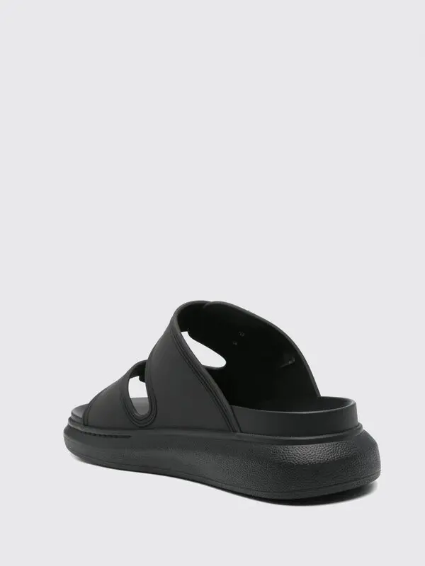 Alexander McQueen Double Strap Rubber Sandals