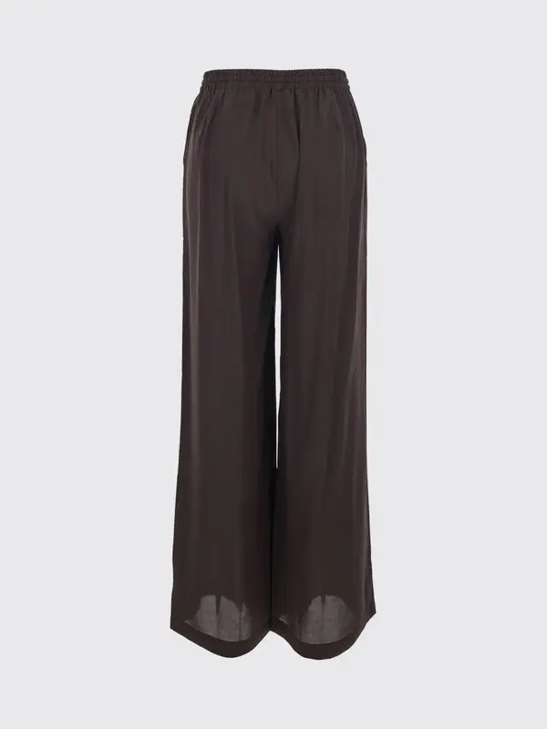 PAROSH P.a.r.o.s.h. High-waisted Silk Palazzo Trousers With Drawstring Waist