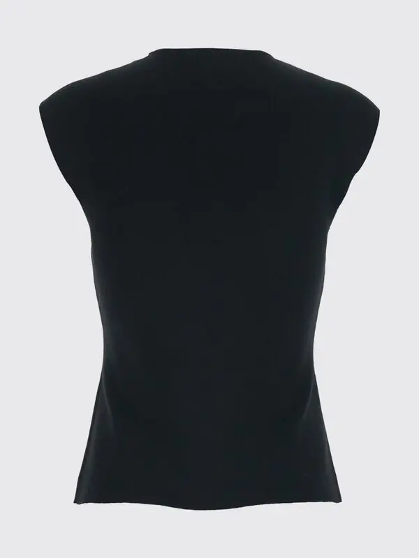 PAROSH P.a.r.o.s.h. Slim Fit Sleeveless Crewneck Top In Viscose Blend