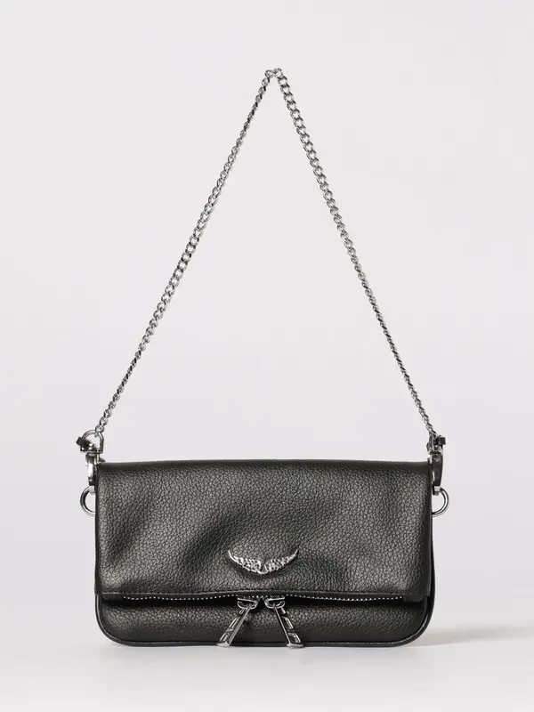 Zadig&Voltaire Rock Grained Leather Pouch - Black