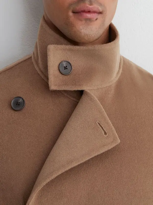 REISS Selation Coat - Camel Brown