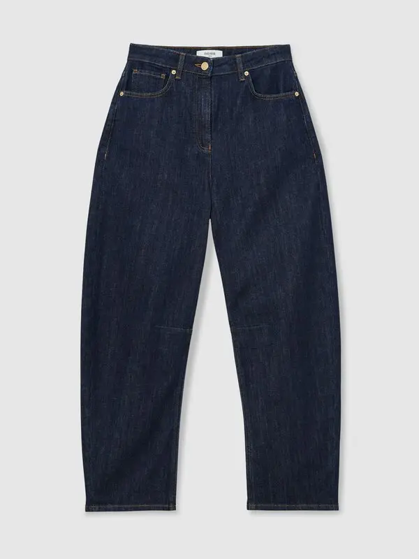 REISS Levitt Barrel-leg Jeans