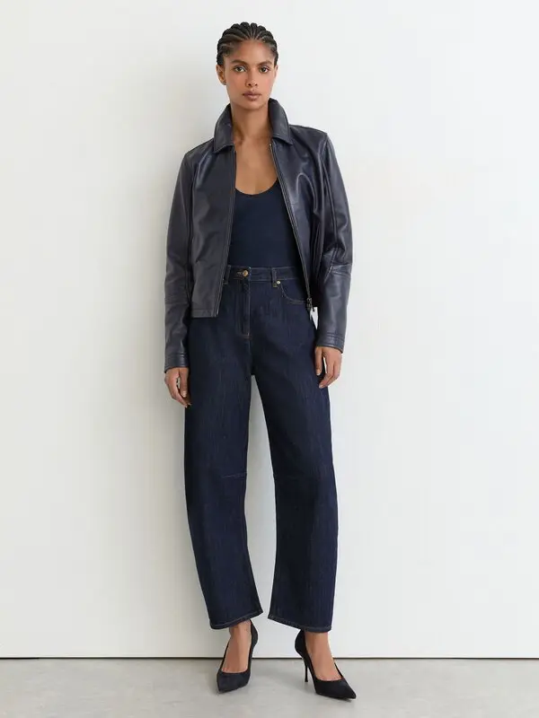 REISS Levitt Barrel-leg Jeans