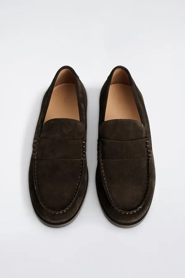 Cos Suede Penny Loafers