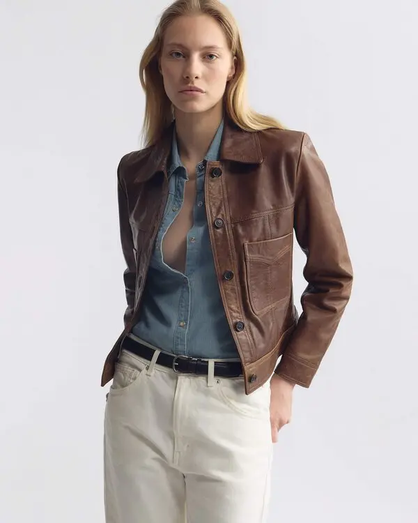 NILI LOTAN Susannah Leather Jacket