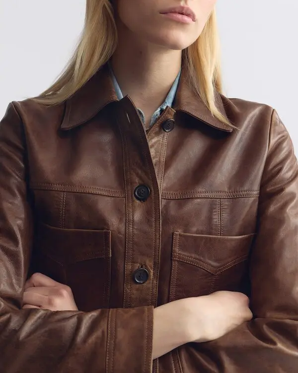 NILI LOTAN Susannah Leather Jacket