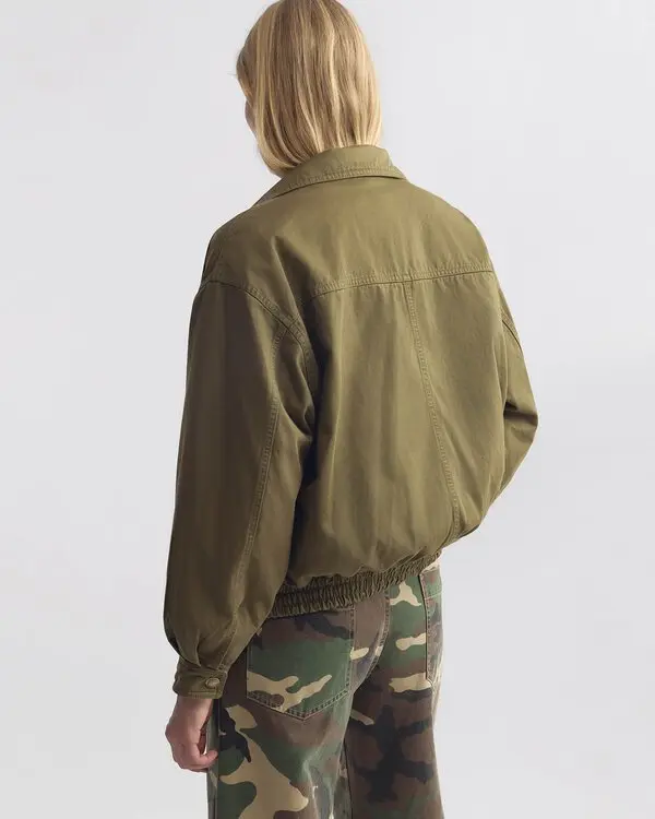 NILI LOTAN Klaire Blouson Cotton Jacket