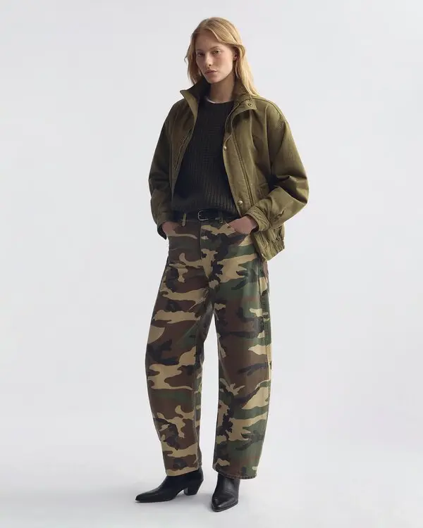 NILI LOTAN Klaire Blouson Cotton Jacket
