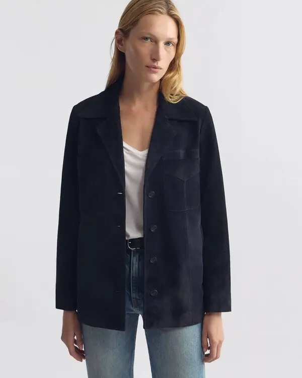 NILI LOTAN Dominic Suede Jacket