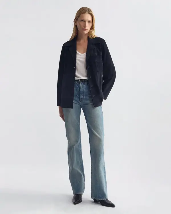 NILI LOTAN Dominic Suede Jacket