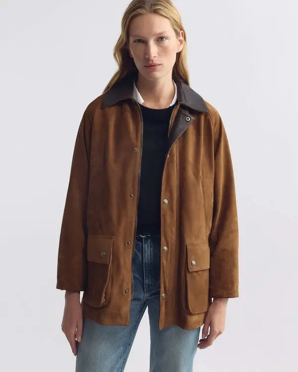 NILI LOTAN Kedem Suede Parka