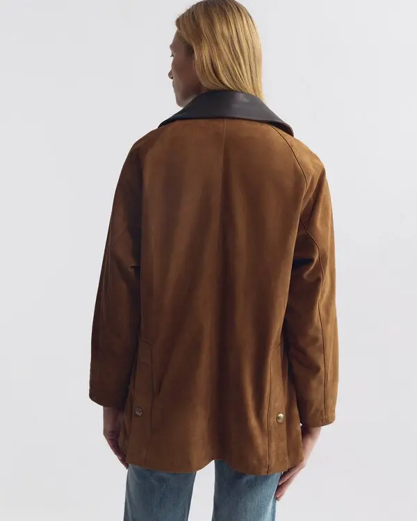 NILI LOTAN Kedem Suede Parka