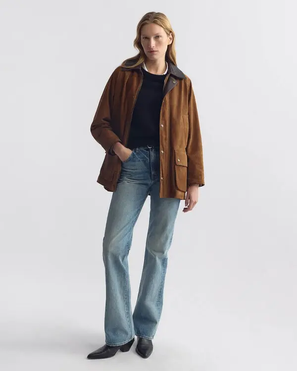 NILI LOTAN Kedem Suede Parka