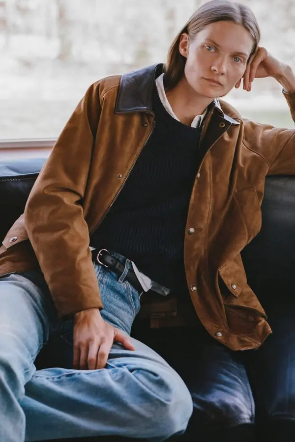 NILI LOTAN Kedem Suede Parka