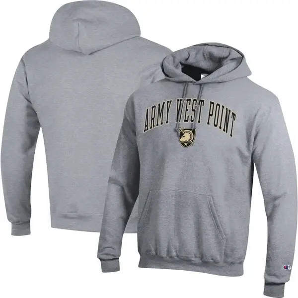 Champion Army Black Knights Pullover Hoodie - Heather Gray
