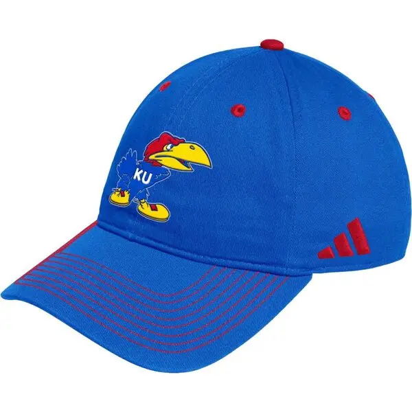 Adidas Kansas Jayhawks Slouch Adjustable Hat - Royal