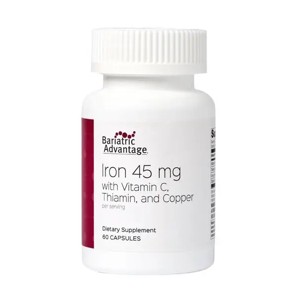 BARIATRIC ADVANTAGE Iron 45 Milligram With Vitamin C - No Color