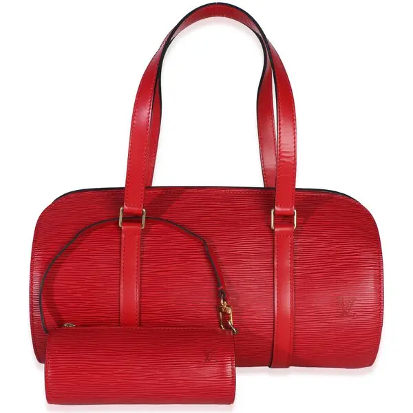 LOUIS VUITTON Rouge Red Epi Soufflot - Other