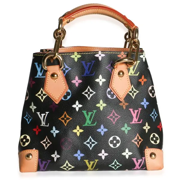 LOUIS VUITTON Vintage Multicolore Canvas Audra - Black