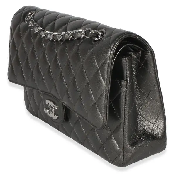 Chanel Quilted Lambskin Classic Double Flap Bag - Metallic