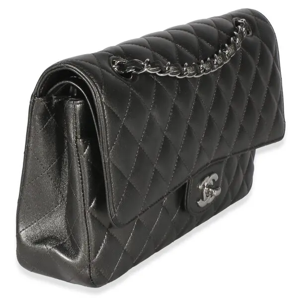 Chanel Quilted Lambskin Classic Double Flap Bag - Metallic