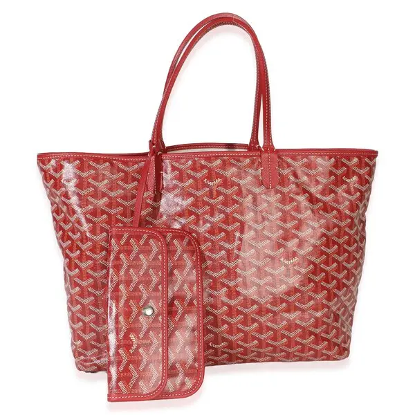 Goyard Coated Canvas Saint Louis Pm Tote Bag - Red
