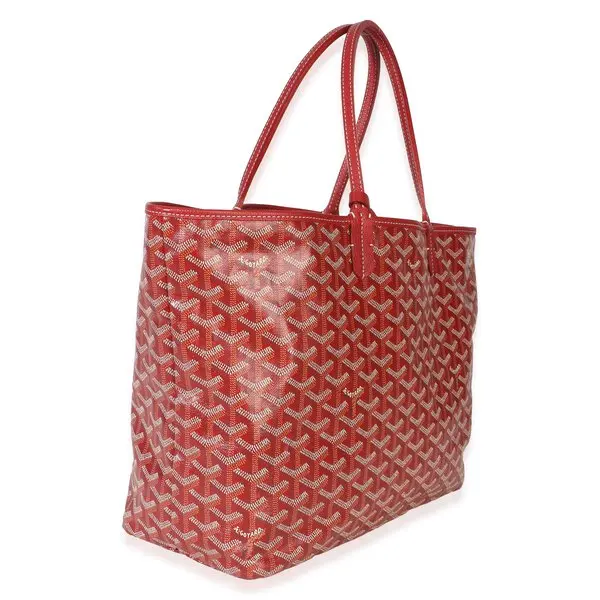 Goyard Coated Canvas Saint Louis Pm Tote Bag - Red
