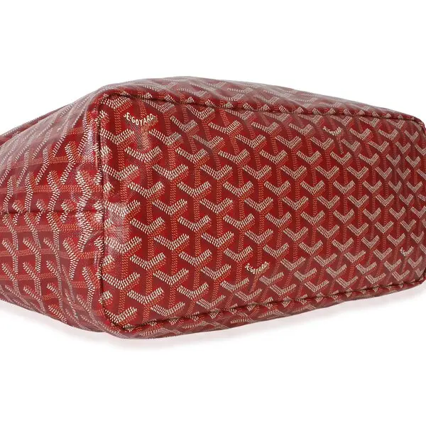 Goyard Coated Canvas Saint Louis Pm Tote Bag - Red