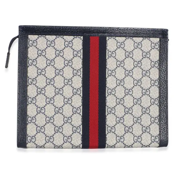 Gucci Ophidia Gg Supreme Canvas Large Pouch